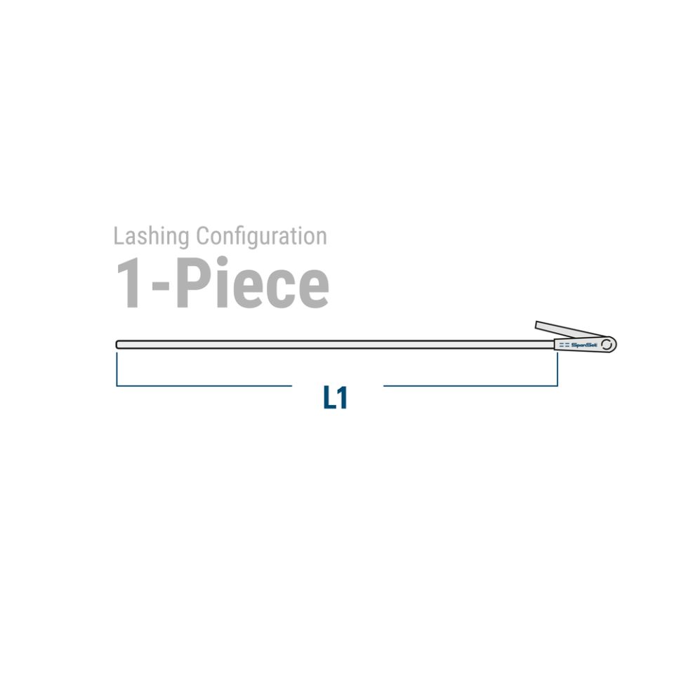 Ratchet Lashing ABS 75mm, LC 50kN - SpanSet