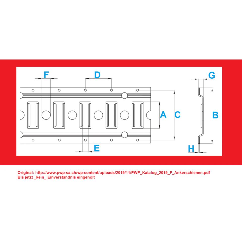 Steel - Anchor rail Slot - SpanSet