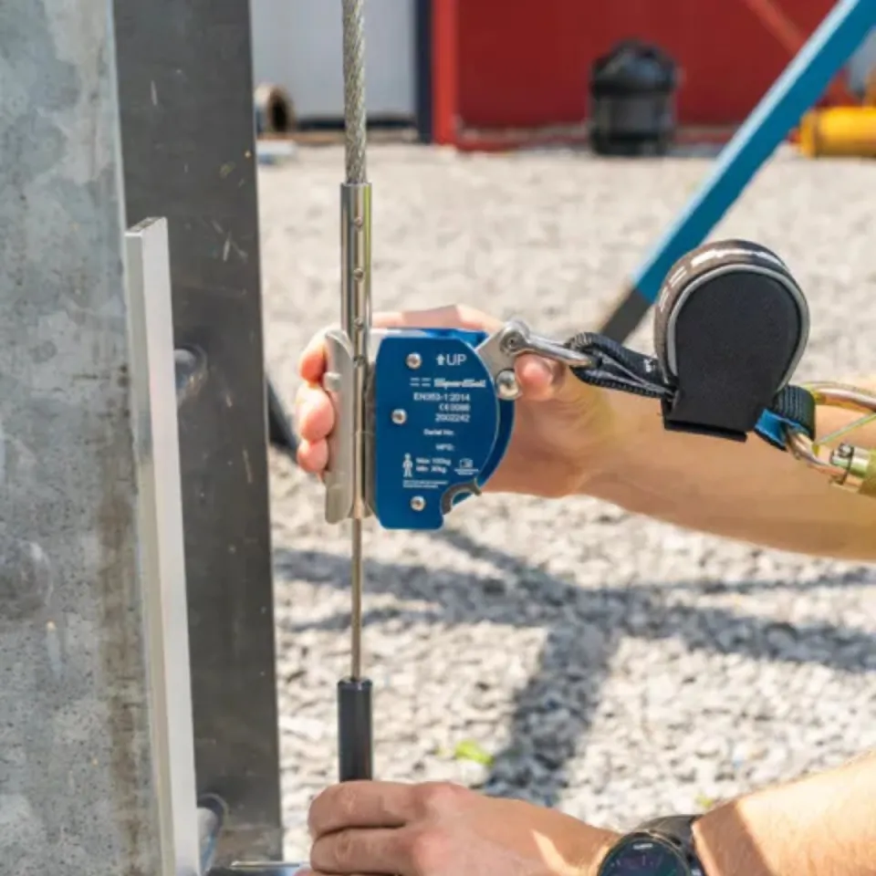 SecureClimb Vertical Safety Lifeline | Fixed Ladder Fall Pro