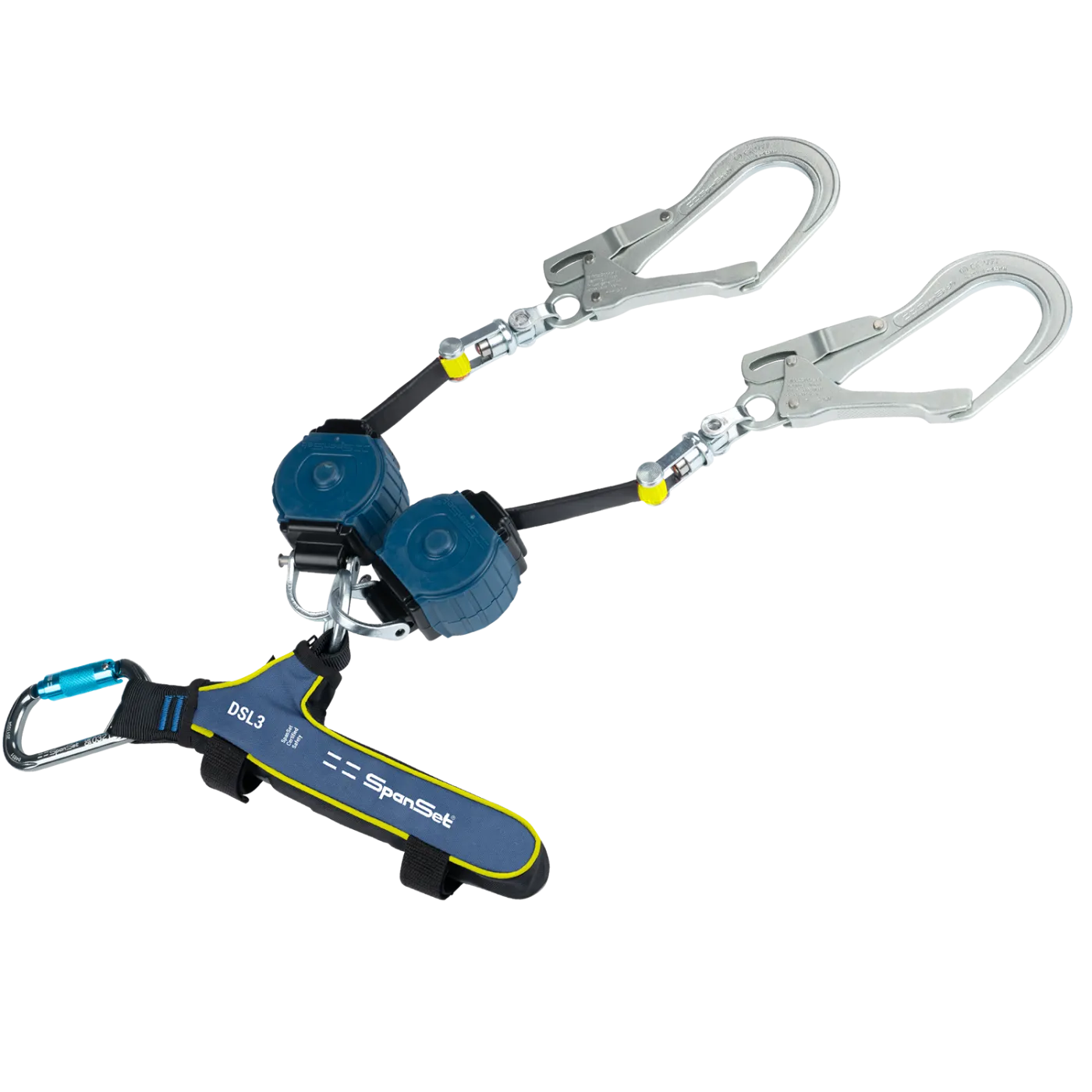 DSL3 Auto-shortening lanyard with a fully certified energy a